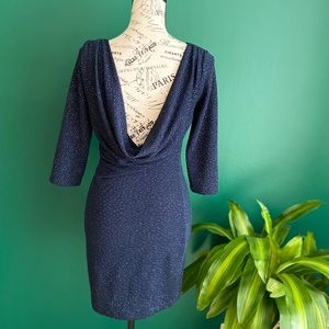 Windsor | Dresses | Windsor Blue Glittery Bodycon Dress | Poshmark